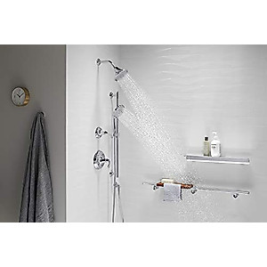 Kohler K-22169-G-CP Forte 1.75 GPM Multifunction Showerhead with Katalyst Air-Induction Technology, Polished Chrome