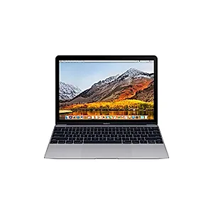 Apple MacBook 12in Laptop w/ Retina Display 1.2GHz Core M, (MJY42LL/A), 8GB Memory, 512GB Solid State Drive, Space Gray (Space Gray)(Renewed)