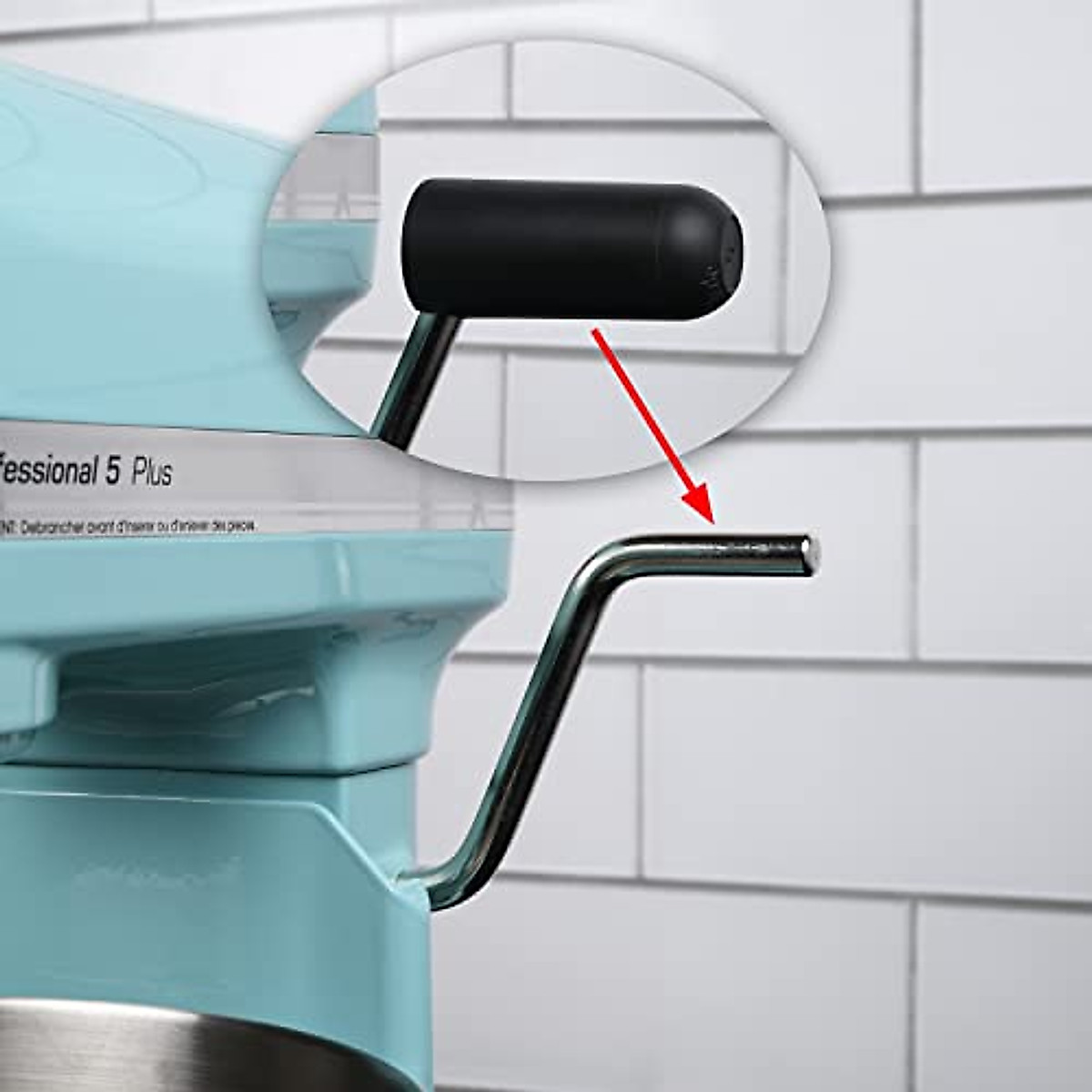 New Metro Design Comfy Grip, for Bare Metal Handle on KitchenAid Stand Mixers, Black