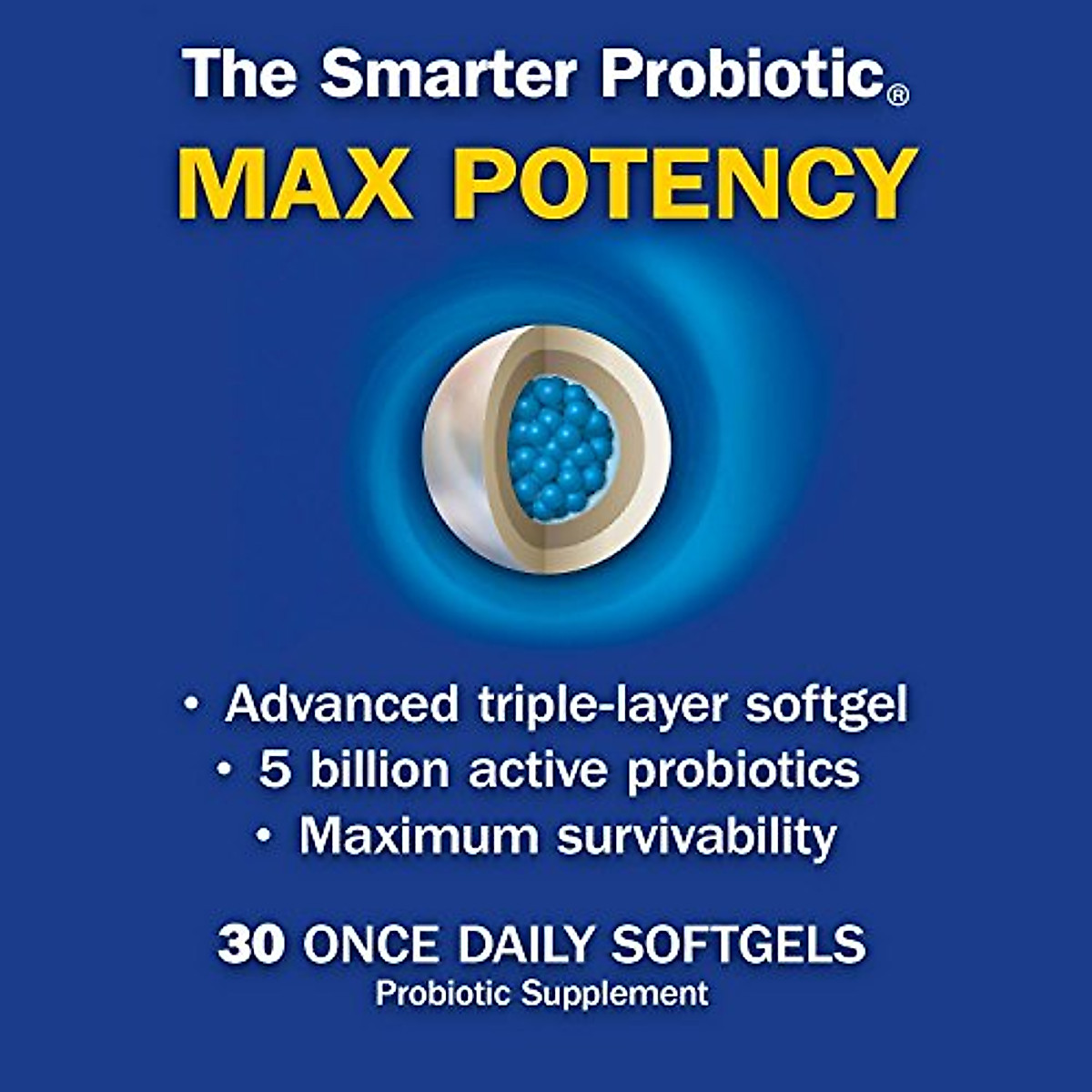 Nature's Way Probiotic Pearls Max Potency for Men and Women, Digestive and Immune Health Support* Supplement, 30 Softgels