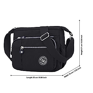 Hoaidon Women Shoulder Handbag Roomy Multiple Pockets Bag Ladies Crossbody Purse Fashion Tote Top Handle Satchel