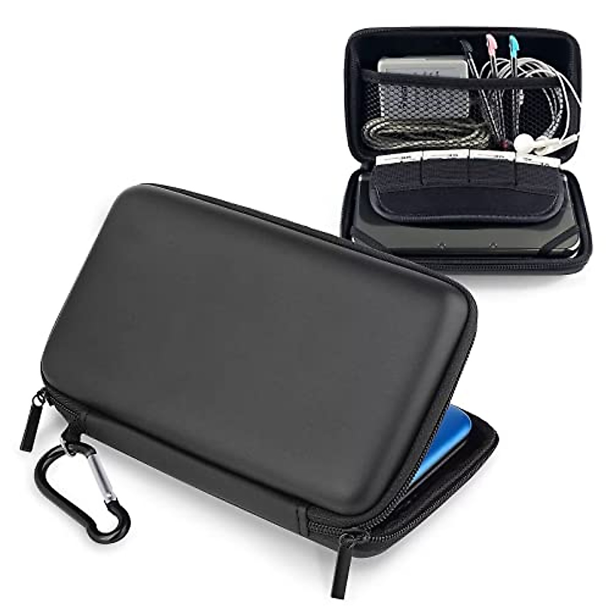 Performance Hard Shell Skin Carry Case Box, Hard Bag Pouch Fits for Nintendo New 3DS XL /3DS LL /3DS XL(Black)