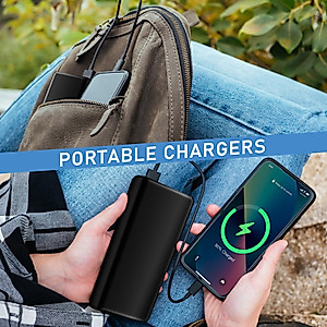 Heated Vest Battery Pack 26800mAh Power bank,22.5W Fast Charge 5v 2a Portable Charger With LCD Display Phone Charger,Dual Input Output USB-C Compatible With Heated Jacket iPhone Samsung iPad etc