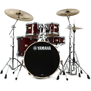 Yamaha Stage Custom Birch 5pc Drum Shell Pack - 22" Kick, Cranberry Red