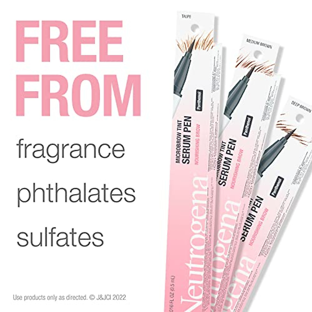 Neutrogena Microbrow Tint Serum Pen, Precision Tipped Tinted Eyebrow Pen with Panthenol to Nourish & Condition Brows, Helps Create Fuller, Natural-Looking Brows, Medium Brown, 0.016 Fl. Oz