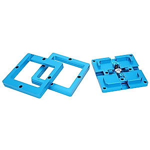 BGA Reballing Rework Station Double Frame Template Stencil Welder Kits 80 x 80mm Soldering Station for Auto Fixing for Large Steel Meshes