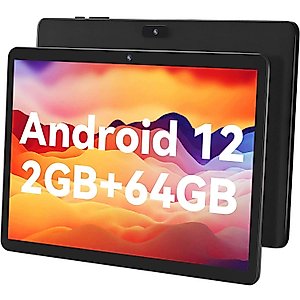 SGIN 10" HD IPS Display Tablet, 2GB RAM 64GB ROM with MTK Octa-Core 1.6Ghz Processor, Android 12 Tablet PC, 2MP+5MP Dual Camera, 1280 * 800 Pixels, Bluetooth 5.0, GPS, 5000mAh, WiFi