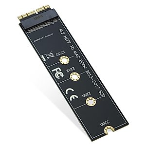 RIITOP M.2 NVMe SSD to 12+16Pin Upgrade Adapter for MacBook Air (2013-2017 Year) A1465 A1466 and Mac Pro (Late 2013-2015 Year)
