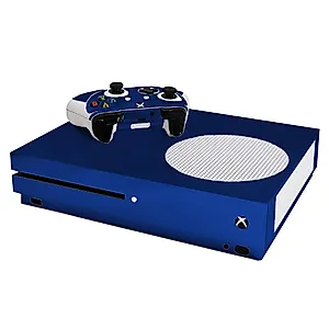 Cobalt Blue - Vinyl Decal Mod Skin Kit by System Skins - Compatible with Microsoft Xbox One Slim (XB1 Slim)