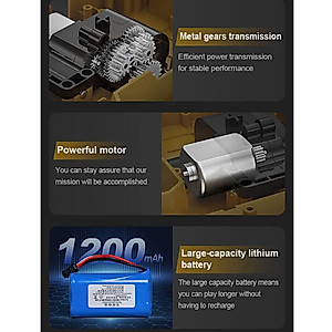 ZRYYWAN 1/20 Large 23IN Electric Remote Control Dump Truck A40G, 2.4G Simulated Acoustic-Optical RC Engineering Vehicle Model Transport Vehicle, 6-Wheel Lifting Bucket Construction Truck