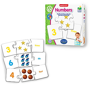 The Learning Journey: Match It! - Numbers - Self-Correcting Number & Counting Puzzles, Multicolor (116432)