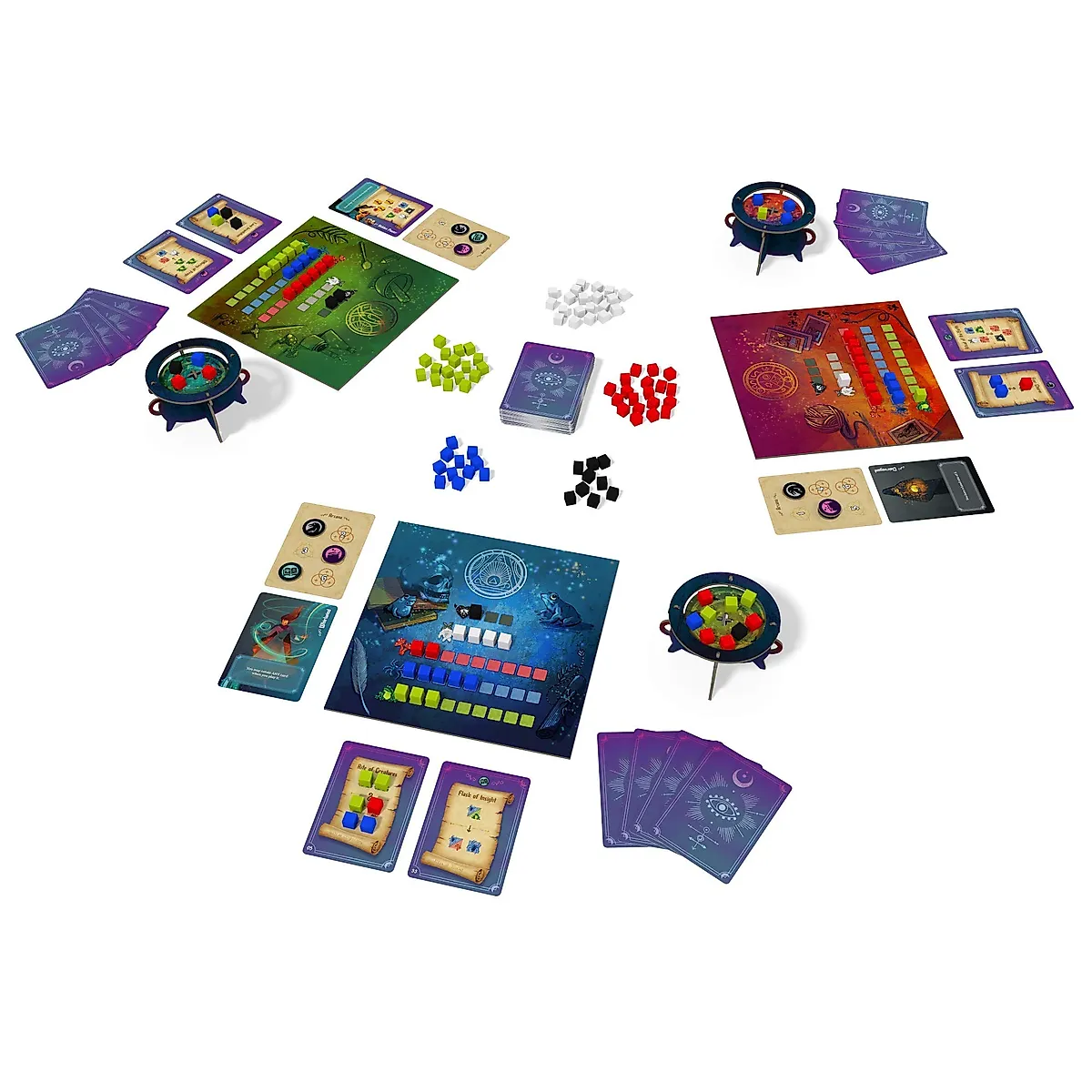 AEG Whirling Witchcraft | Use Recipes, Generate Magical Ingredients & Overflow Opponent's Cauldron | Halloween Board Game | 2-5 Players | Ages 10+