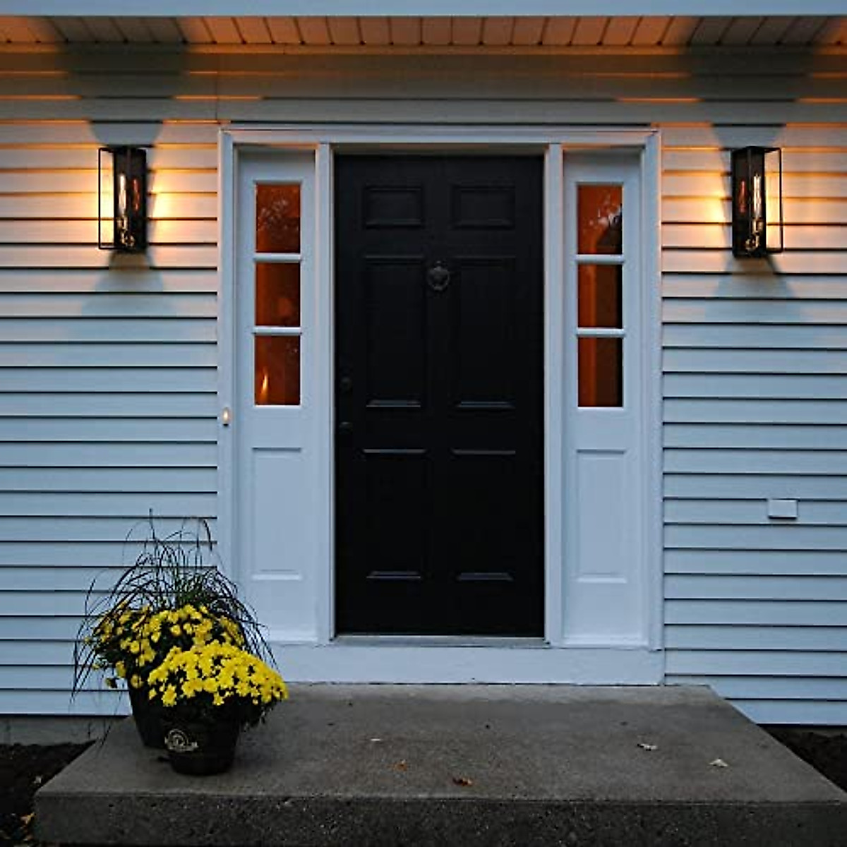 c cattleya Brass Outdoor Wall Sconce, Anti-Rust Exterior Light Fixtures with Tempered Glass, Waterproof Outdoor Porch Light for House Front Porch Garage Patio Hallway