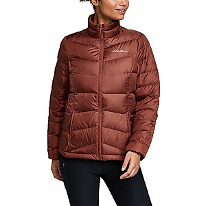 Eddie Bauer Womens Midweight Chevron Quilt Down Jacket (as1, alpha, x_l, regular, regular, Copper)
