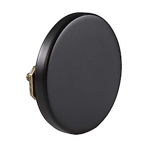 Westbrass 493144H-62 12" & 4" Bath Waste & Overflow Assembly with Tip-Toe Drain Plug and Illusionary Faceplate-SCH. 40 ABS Pipe, 1-Pack, Matte Black