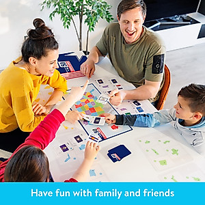 The 50 States Game - US Geography Board Game - Educational Game for Kids & Adults - Fun Learning for Teenage Boys & Girls