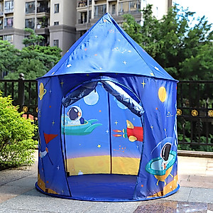 Spaceship Rocket Indoor Kids Play Tent for Boys and Girls (Rocket Ship)
