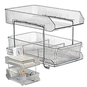 Medicine Cabinet Organizer, Multi Purpose Kitchen Under Sink Organizers, Pull Out Kitchen Pantry Shelf Cupboard, Home Organization for Kitchen Pantry, Desktop, Toiletry, Hair Products,