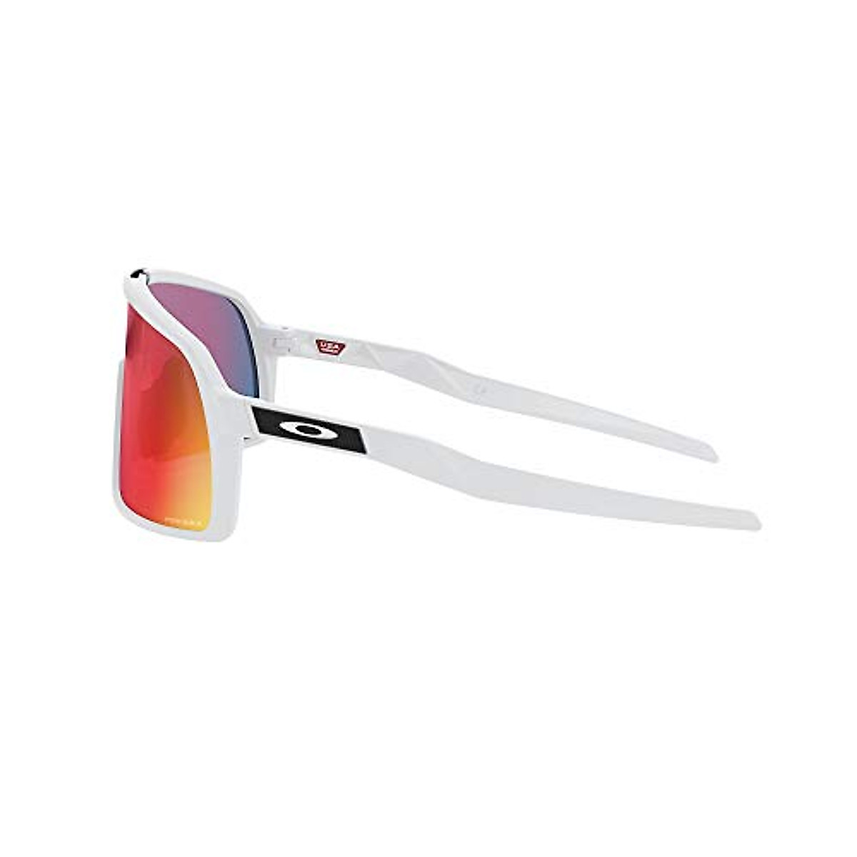 Oakley Men's OO9462 Sutro S Rectangular Sunglasses, Matte White/Prizm Road, 28 mm