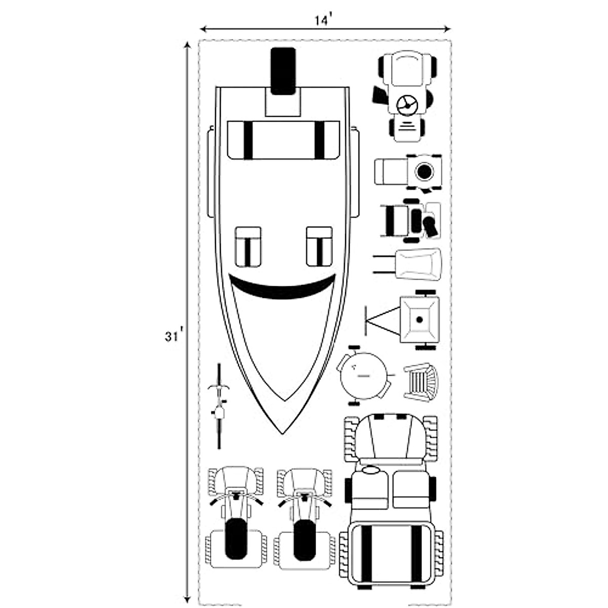 Arrow Shed 14' x 31' Murryhill Garage Galvanized Steel Extra Tall Walls Prefabricated Shed Storage Building, 14' x 31', Flute Gray