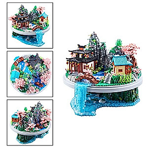 Peachtree Micro Blocks for Adults Mini Bricks Decorative Models Kit, a Chinese Ancient Famous Architecture and Collection DIY Toys Gift Set for Kids (7626 pcs)
