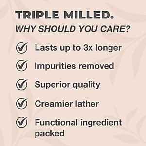 ONE Bar Healing Turmeric, Fragrance Free 3.5 oz 3 Pack - Shave, Shower, Shampoo, face, beard, body, hair/scalp, SuperFAT “oil” Infused: Avocado, Mango, Olive, Coconut, Argan, Nourishing Oil.