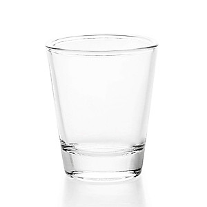NCnnwovf 1.5 oz Shot Glass Sets with Heavy Base Clear Shot Glasses (2)