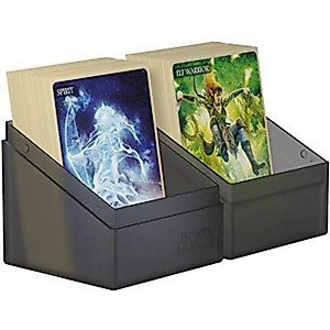 Ultimate Guard Boulder 100+, Deck Case for 100 Double-Sleeved TCG Cards, Poppy, Secure & Durable Storage for Trading Card Games, Soft-Touch Finish
