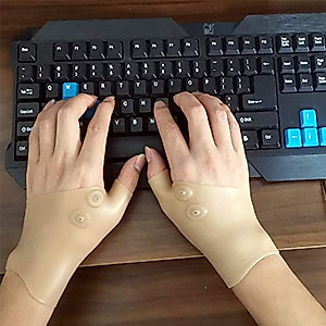 Thumb Wrist Support Brace (2 Pcs),Elastic Gel Arthritis Fingerless Glove for Pain Relief, Waterproof Wrist Compression Sleeve Splint for Sprained, Tendonitis, Carpal Tunnel, Hand Joint Pain, Arthritis