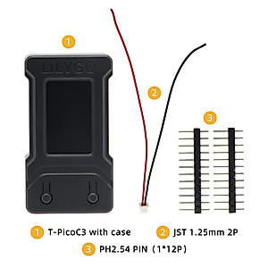 LILYGO T-PicoC3 ESP32-C3 Chip Raspberry Pi RP2040 Dual MCU Wireless TTGO Development Board 1.14 Inch ST7789V Display for Arduino with Shell Version