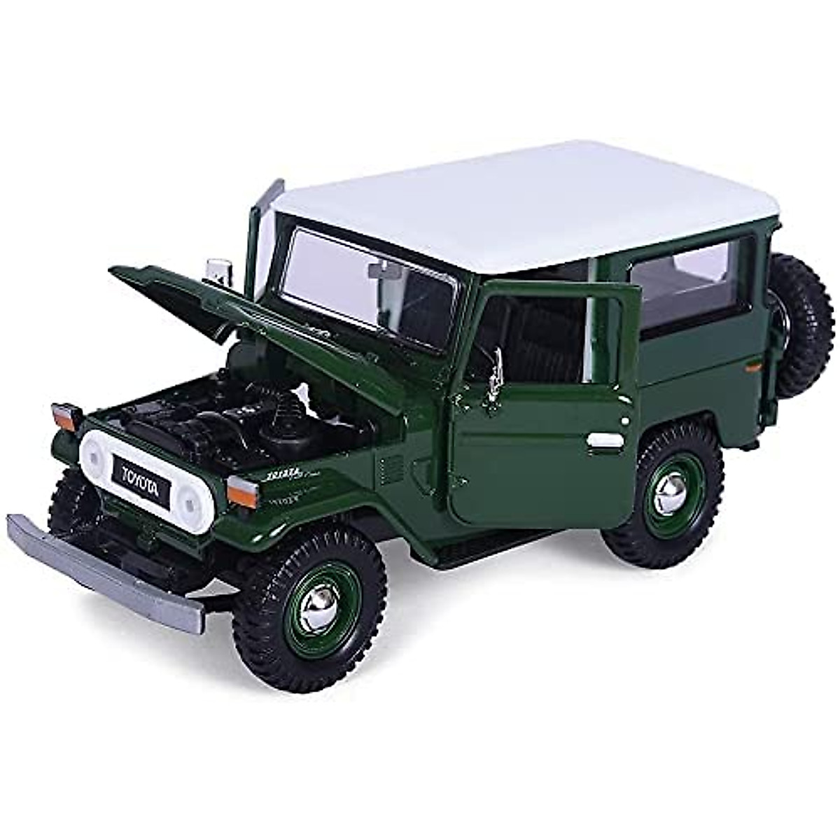 Motormax 79323gr Toyota FJ40 Green 1-24 Diecast Model Car