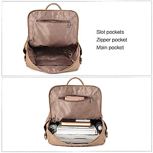 CLUCI Backpack Purse for Women Bundles with Kid's School Backpack for Boys&Girls