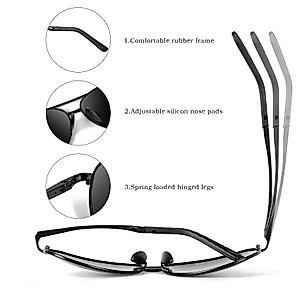 mxnx Aviator Sunglasses for Men Polarized Women UV Protection Lightweight Driving Fishing Sports Mens Sunglasses MX208 (Gold Frame/Brown Lens)