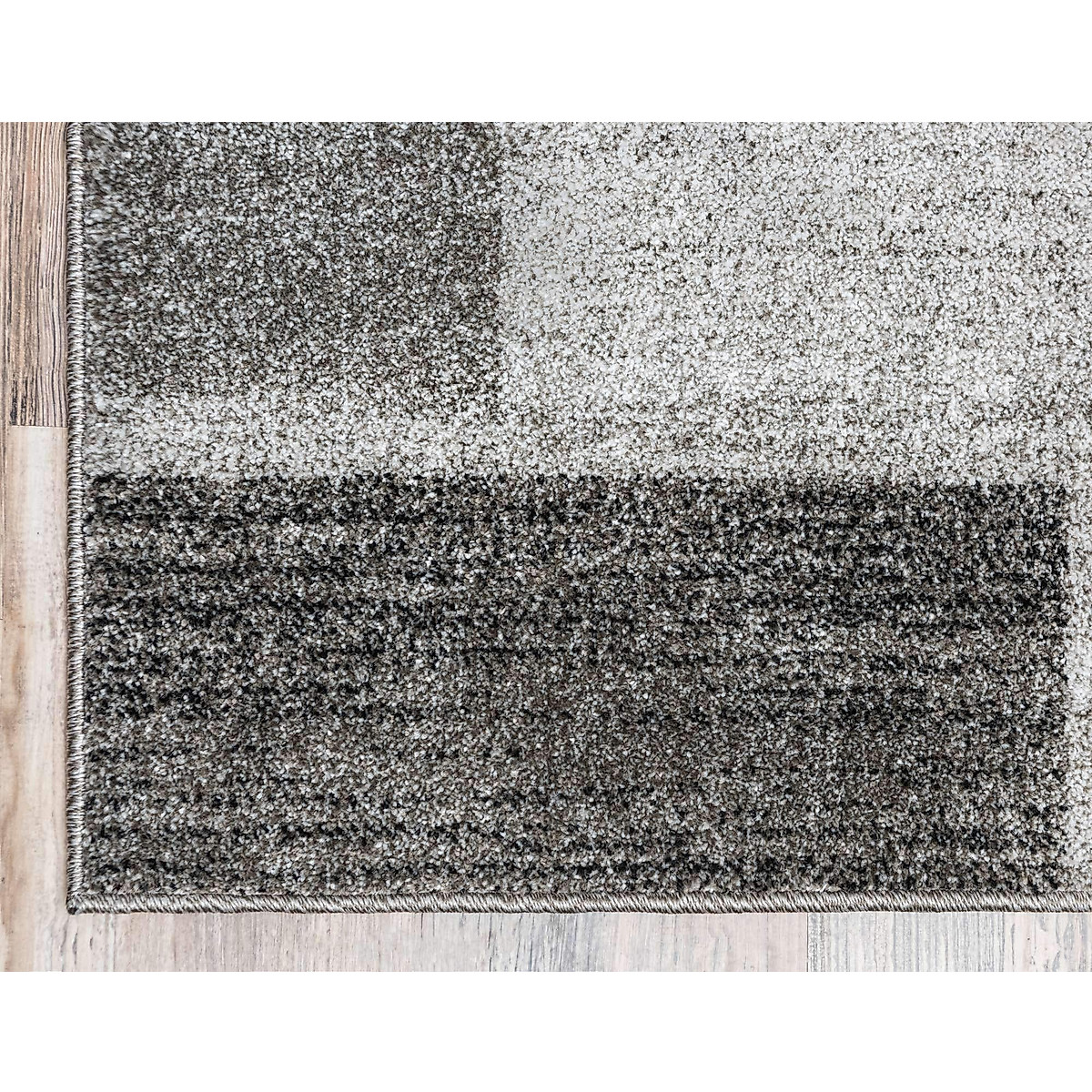 Unique Loom Del Mar Collection Area Rug - Sarah (5' 1" x 8' Rectangle, Light Gray/ Gray)