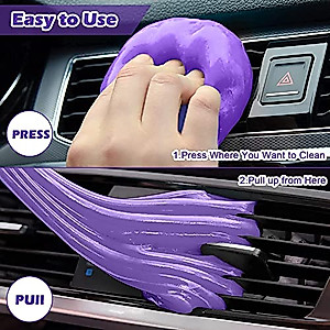 KAR4KLEANER Car Cleaning Gel, Car Accessories Cleaning Kit Car Cleaner Interior Detailing Kit Essentials for Car Dust Detail Removal Keyboard Cleaner for Automative Care, Air Vent, PC, Laptops