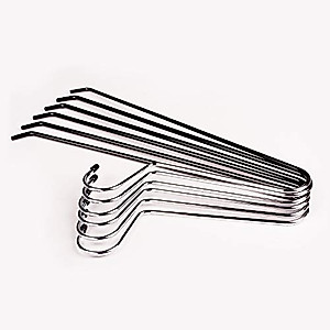 VASLIM 8 Pack Blanket Hangers Heavy Duty Black Vinyl Coated Nonslip - Great for Quilts, Comforters, Table Cloths, Towels, Sleeping Bags,Drapery and bedspreads