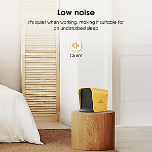 ISILER Space Heater, 1500W Portable Ceramic Space Heater with Adjustable Thermostat Tip-Over Overheat Protection ETL Certified for Home Office Garage