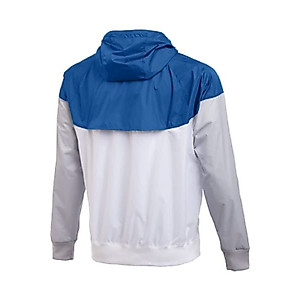 Nike Sportswear Windrunner Hooded Windbreaker Men's Jacket (Royal/White, L)