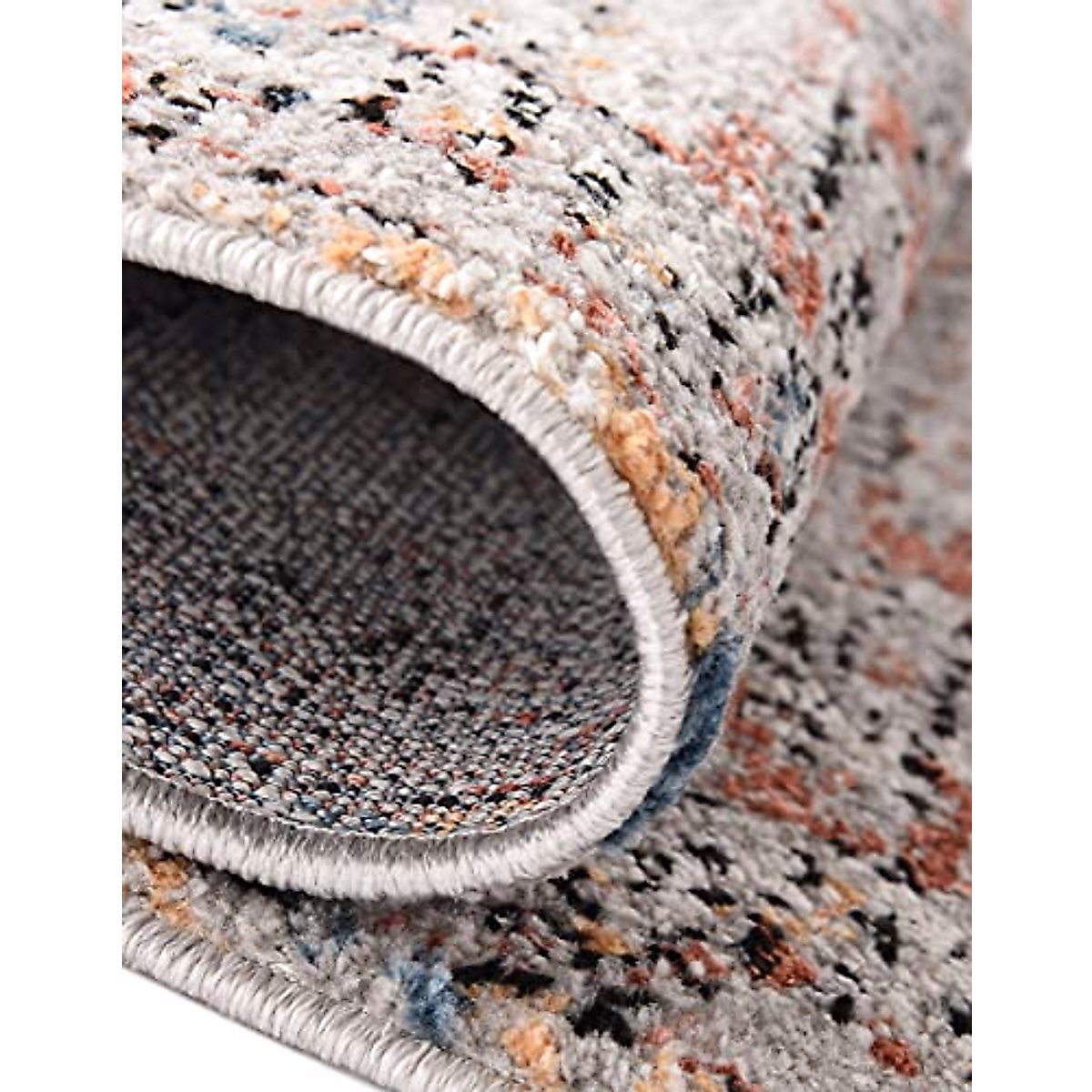 Unique Loom Aramis Collection Area Rug - Tal (Rectangular 7' 10" x 11' 0", Multi/ Black)