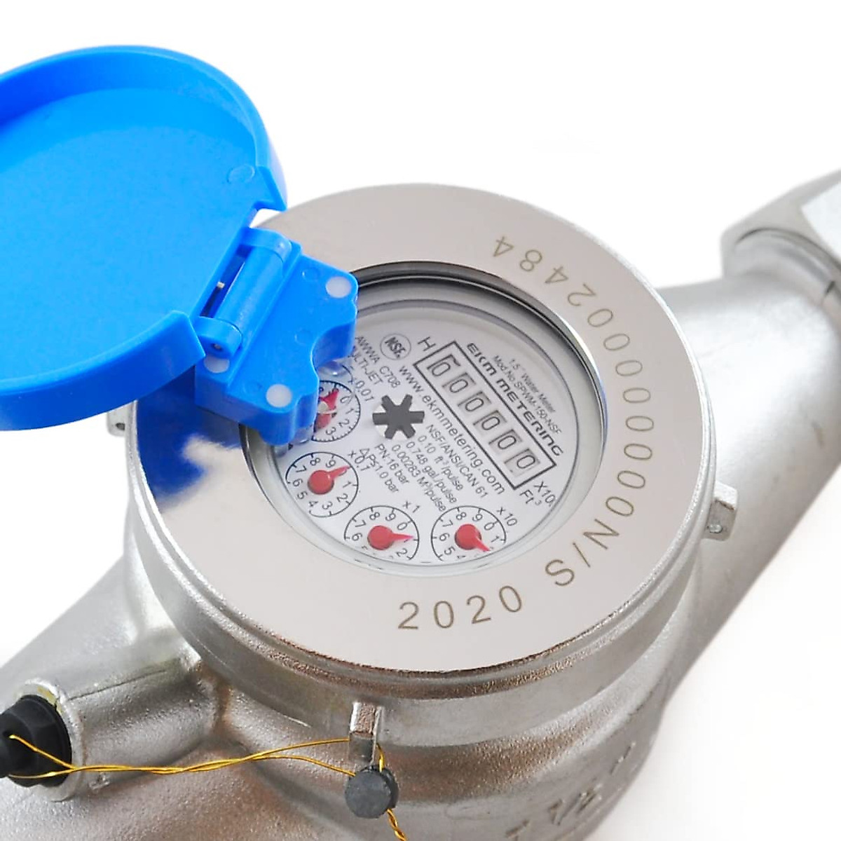 1.5" Water Meter - Stainless Steel, Pulse Output, NSF 61, NTEP