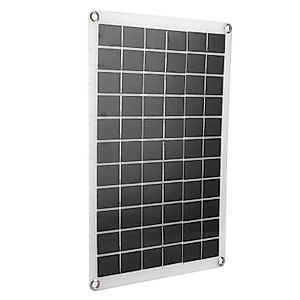Solar Panel, Portable Solar Cell Panel 100W Monocrystalline 12/24V USB Output for Car Trailers Yacht, High Conversion Rate of 23%-24%