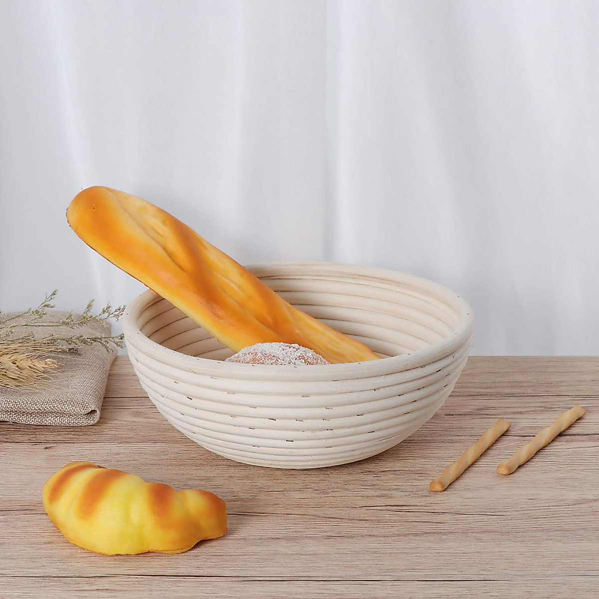 DOITOOL 1PCS Round Bread Proofing Baskets for Sourdough Bread,Sourdough Proofing Basket Set for Bread Making for Kitchen