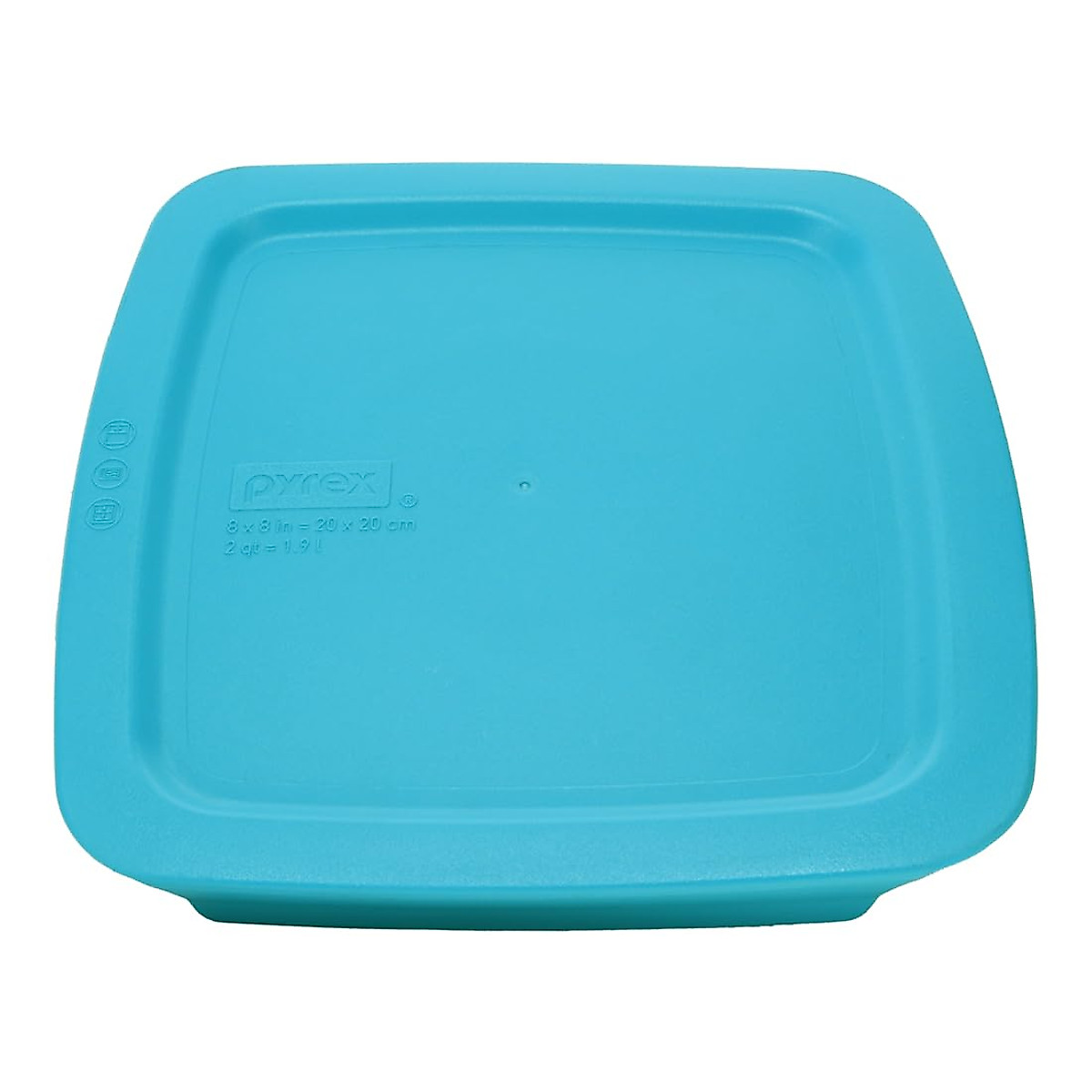 Pyrex C-222-PC 2qt Turquoise Easy Grab Lid (2-Pack)