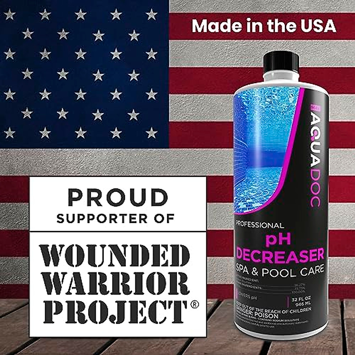 AquaDoc pH Decreaser - pH Down for Hot Tub Spa - Hot Tub Chemicals pH Decreaser pH For Hot Tub And Spa - Spa Down And pH Minus Chemicals - for Indoor & Outdoor Hot Tub Maintenance - Hot Tub pH Reducer