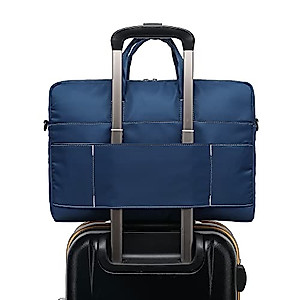 SHWN Pattern 15 "Waterproof Laptop Shoulder Messenger Bag with 14" -15.6 "Bounce Bubble protection (blue)