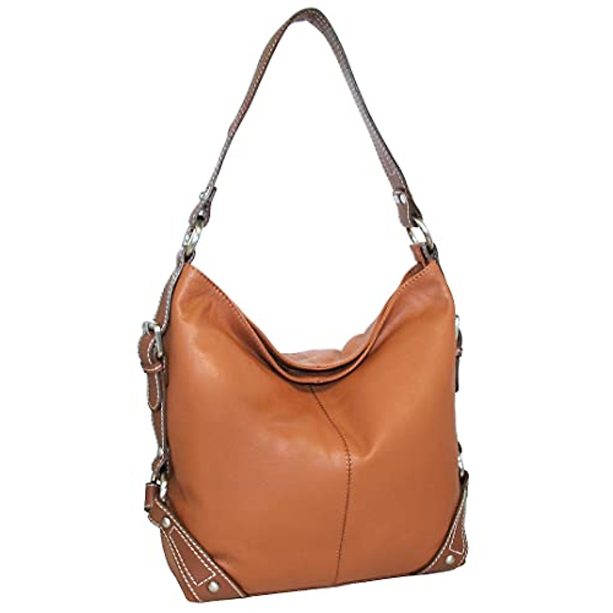 Nino Bossi Handbags Moda Milano Hobo (Cognac)
