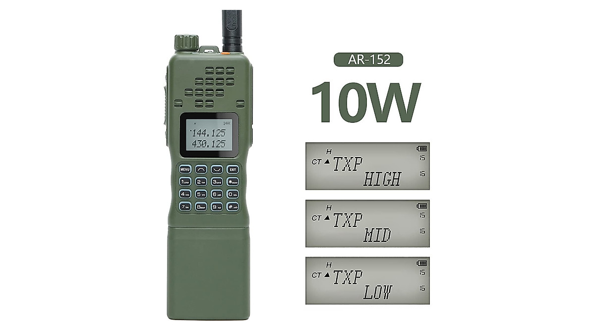 Baofeng AR-152 Military Grade 10W Ham Walkie Talkie for Long Range ...