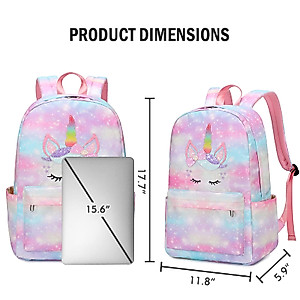 FITMYFAVO Backpack for Girls Elementary Middle School Bookbag Travel Daypacks for Teens Students Durable Laptop Bags
