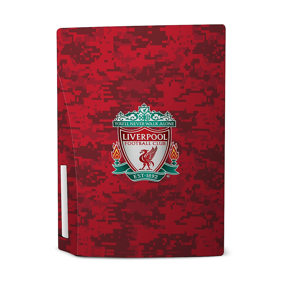 Head Case Designs Officially Licensed Liverpool Football Club Crest Red Camouflage Art Vinyl Faceplate Sticker Gaming Skin Decal Cover Compatible With Sony PlayStation 5 PS5 Disc Edition Console