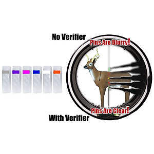 Specialty Archery - PXL Hunter EZ-View - Verifier Kit - w/ #5 Verifier & Peep Guard - Purple